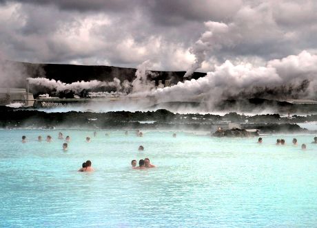 Blue Lagoon Created By Run Off Editorial Stock Photo - Stock Image ...