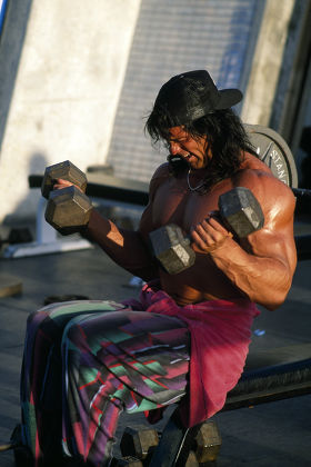 Bodybuilding Muscle Beach Venice Beach Santa Editorial Stock Photo ...