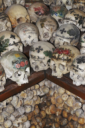 Skull Skulls Paint Ossuary Charnel House Editorial Stock Photo - Stock ...