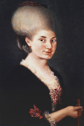Portrait Mozarts Sister Nannerl Mozarthouse St Editorial Stock Photo ...