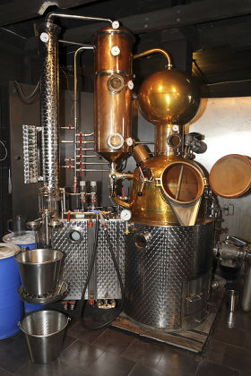 Distillation Vat Ironworks Distillery Lunenburg Nova Editorial Stock ...