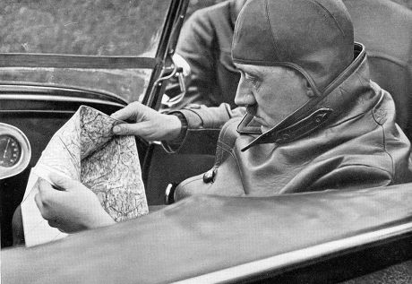 Adolf Hitler Map Reading During World Editorial Stock Photo - Stock ...