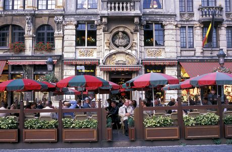 Bar Grand Place Brussels Belgium Editorial Stock Photo - Stock Image ...