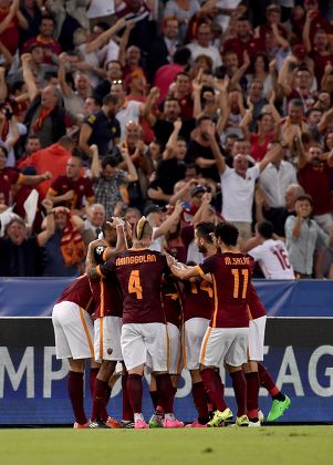 Alessandro Florenzi Roma Celebrates After Scoring Editorial Stock Photo ...