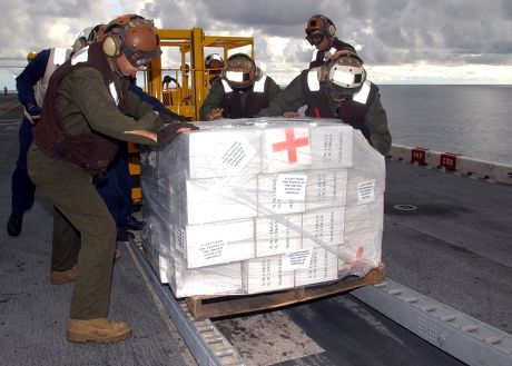 Marines Assigned Combat Cargo Division Aboard Editorial Stock Photo ...