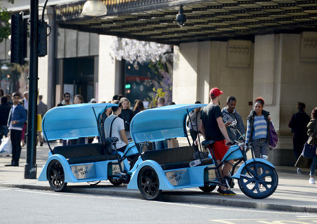 Bicycle Rickshaw Cab London Britain Editorial Stock Photo - Stock Image ...