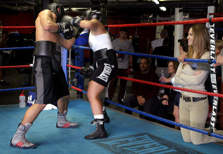 Boxing Trainer Hector Roca Hilary Swank Editorial Stock Photo - Stock ...