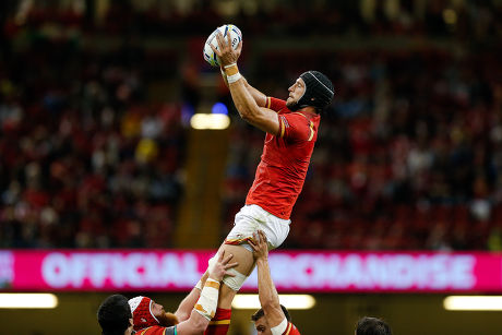 Wales Lock Luke Charteris Wins Lineout Editorial Stock Photo - Stock ...