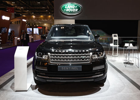 Land Rover Display Their New Armoured Editorial Stock Photo - Stock ...
