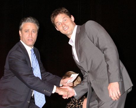 Jon Stewart David Zinczenko Editorial Stock Photo - Stock Image ...