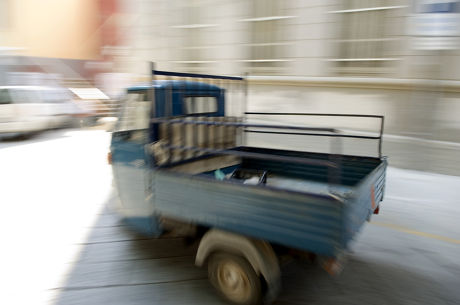 Piaggio Ape Typical Italian Mini Van Editorial Stock Photo - Stock ...