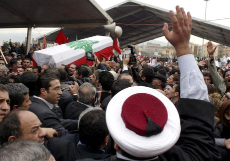 __COUNT__ FUNERAL OF RAFIQ HARIRI, BEIRUT, LEBANON - 16 FEB 2005 Stock ...