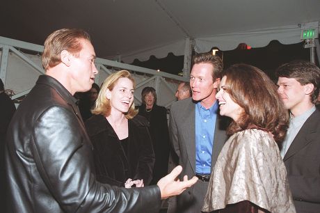 Arnold Schwarzeneggermaria Shriver Robert Patrick Wife Editorial Stock ...