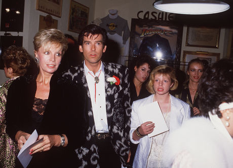 Cassandra Harris Pierce Brosnan Daughter Charlotte Editorial Stock ...
