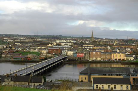 Craigavon Bridge Lough Foyle Londonderry Northern Editorial Stock Photo ...