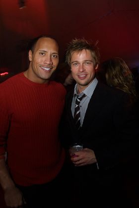 Dwayne Johnson Aka Rock Brad Pitt Editorial Stock Photo - Stock Image ...