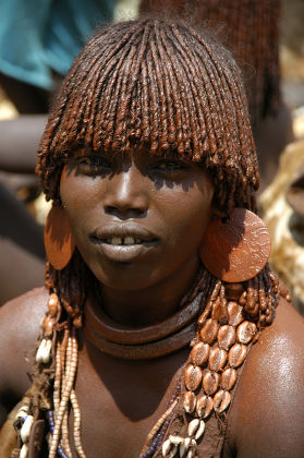Woman Hamar People Red Clay Her Editorial Stock Photo - Stock Image ...