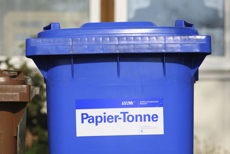 Paper Recycling Barrel Editorial Stock Photo - Stock Image | Shutterstock