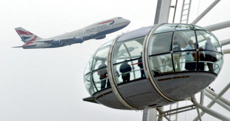 British Airways Aircraft Flying Past London Editorial Stock Photo ...