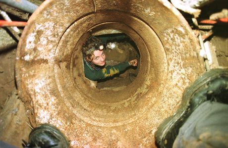 Eco Warrior Julie Digging Tunnel On Editorial Stock Photo - Stock Image ...