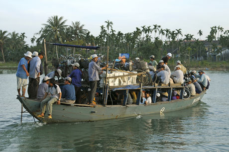 Overcrowded Ferry Boat Crossing Thu Bon Editorial Stock Photo - Stock ...