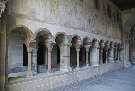 Medieval Cloister Fraumunster Church Wall Paintings Editorial Stock ...