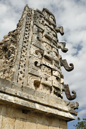 Chaak Masks Maya Archeological Site Uxmal Editorial Stock Photo - Stock ...