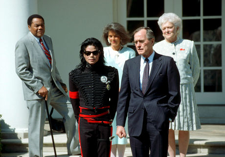 Michael Jackson President Bush First Lady Editorial Stock Photo - Stock ...