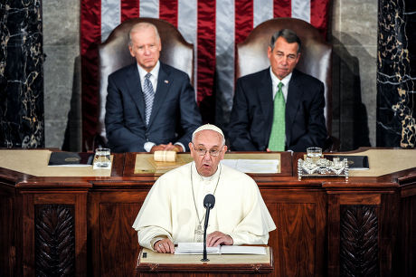 Pope Francis Addresses Joint Meeting Congress Editorial Stock Photo ...