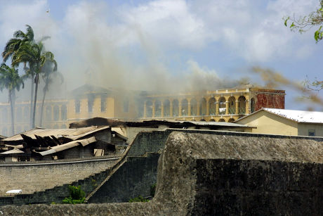 Smoke Pours Out One Prison Buildings Editorial Stock Photo - Stock ...