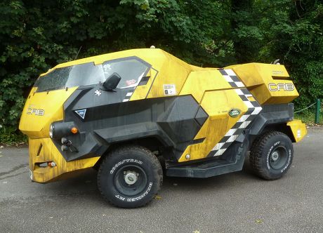Judge Dredd Land Rover Taxi Editorial Stock Photo - Stock Image ...