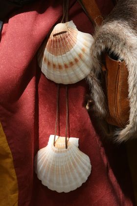 Scallop Shells Symbol Way St James Editorial Stock Photo - Stock Image ...