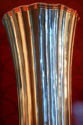 Tall Fluted Vase Silver Designed By Editorial Stock Photo - Stock Image ...