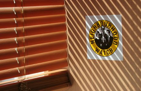 Neighbourhood Watch Sticker Displayed Prevent Crime Editorial Stock ...