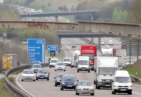 Bridges Over Motorway Where Police Have Editorial Stock Photo - Stock ...