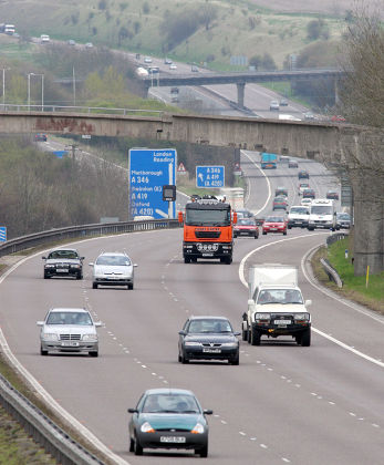 Bridges Over Motorway Where Police Have Editorial Stock Photo - Stock ...