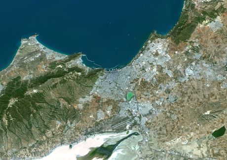 Colour Satellite Image Oran Algeria Image Editorial Stock Photo - Stock ...