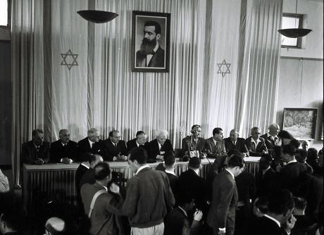 Israeli Declaration Independence Made On 14 Editorial Stock Photo ...
