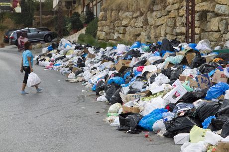 Lebanese waste crisis, Beirut, Lebanon - 02 Oct 2015 Stock Pictures ...