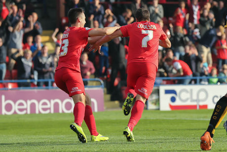 York City Midfielder Michael Coulson Celebrates Editorial Stock Photo ...