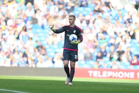 Cardiff City Goalkeeper Simon Moore Possession Editorial Stock Photo ...