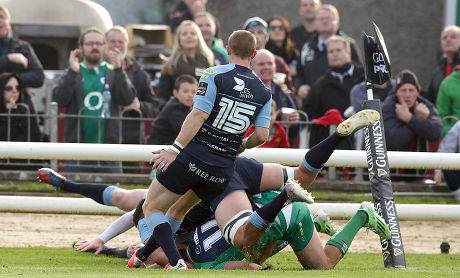 Connachts Danie Poolman Celebrates Scoring Try Editorial Stock Photo ...