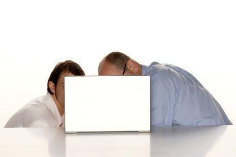 Model Released Two Men Behind Laptop Editorial Stock Photo - Stock ...