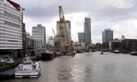 River Maas Rotterdam Holland Editorial Stock Photo - Stock Image ...