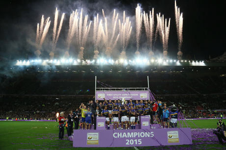 Leeds Rhinos Celebrate Trophy End First Editorial Stock Photo - Stock ...