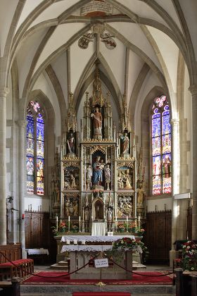 Late Gotic Altar Church Inaugurated Saints Editorial Stock Photo ...