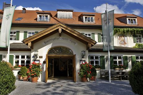 Brauereigasthof Aying Hotel Entrance Aying Upper Editorial Stock Photo ...