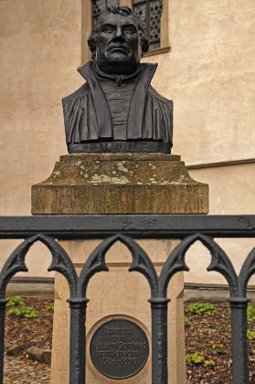 Luther Bust Front His Birthplace Cast Editorial Stock Photo - Stock ...