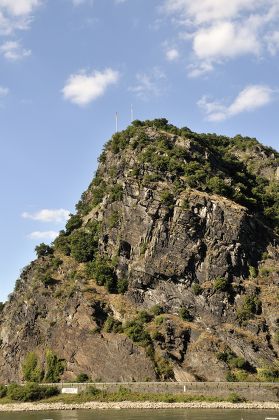 Lorelei Rock Above Rhine River Upper Editorial Stock Photo - Stock ...