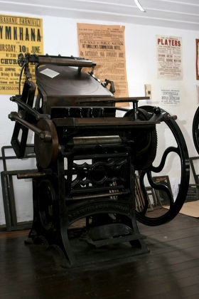 Print Press Workshop Where John Dunlap Editorial Stock Photo - Stock ...